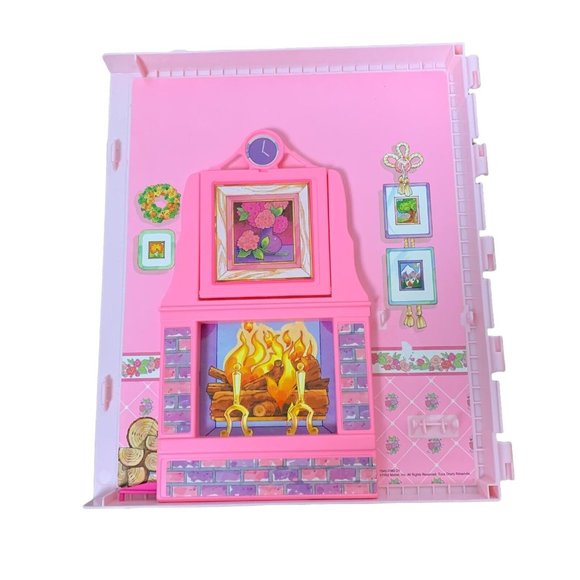 Mattel | Toys | Vintage 992 Barbie Fold N Fun House Fireplace Wall ...
